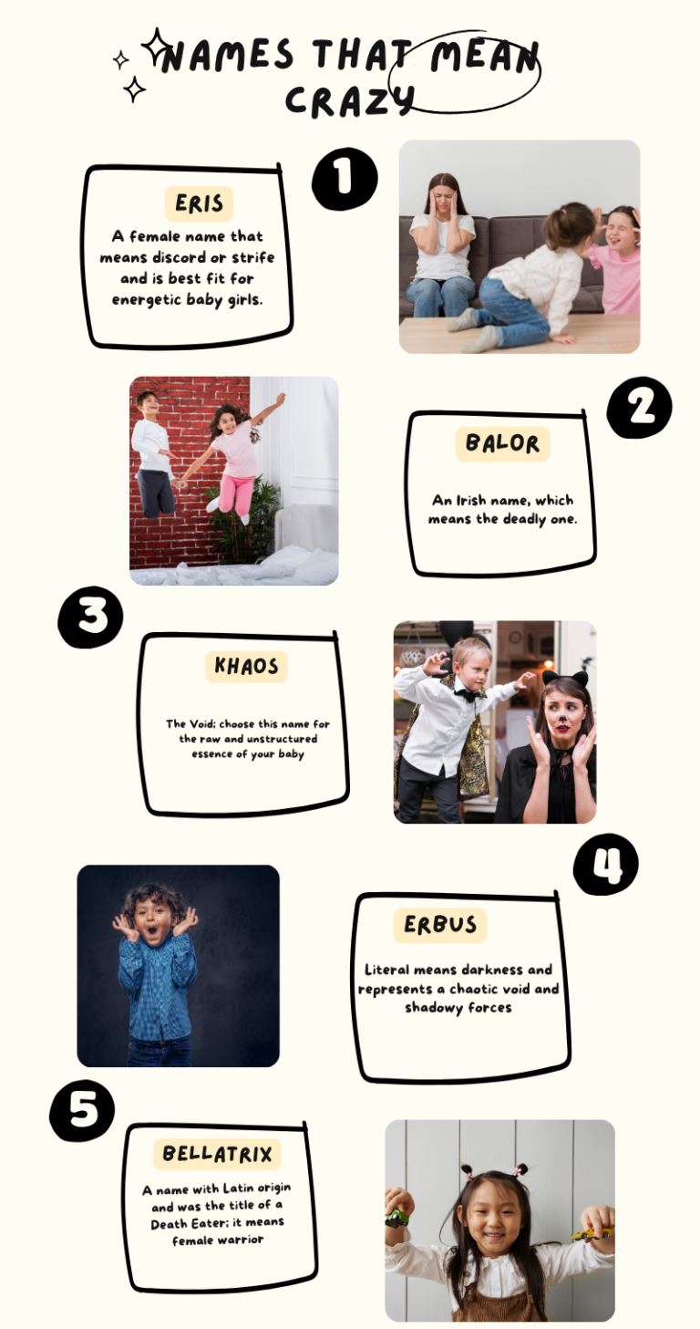 150+ Names That Mean Crazy for Boys and Girls
